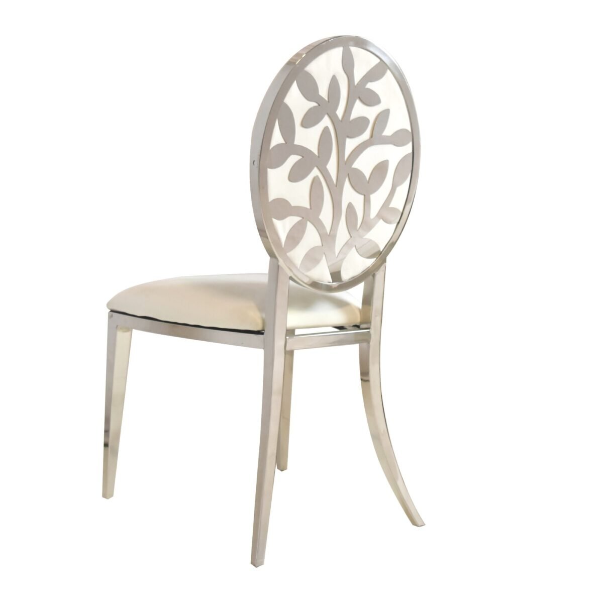 Imperial Silver Dining Chair-Tree - Glam Party Rentals