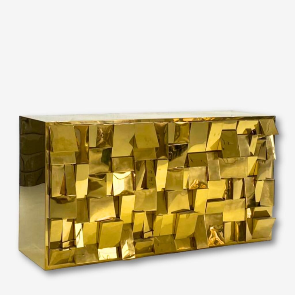 Empire Gold Back Bar - Glam Party Rentals