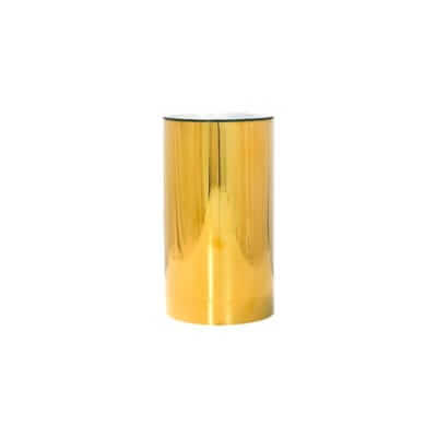 Gold Hollywood Round Pillar- Medium (17" x 30") - Glam Party Rentals