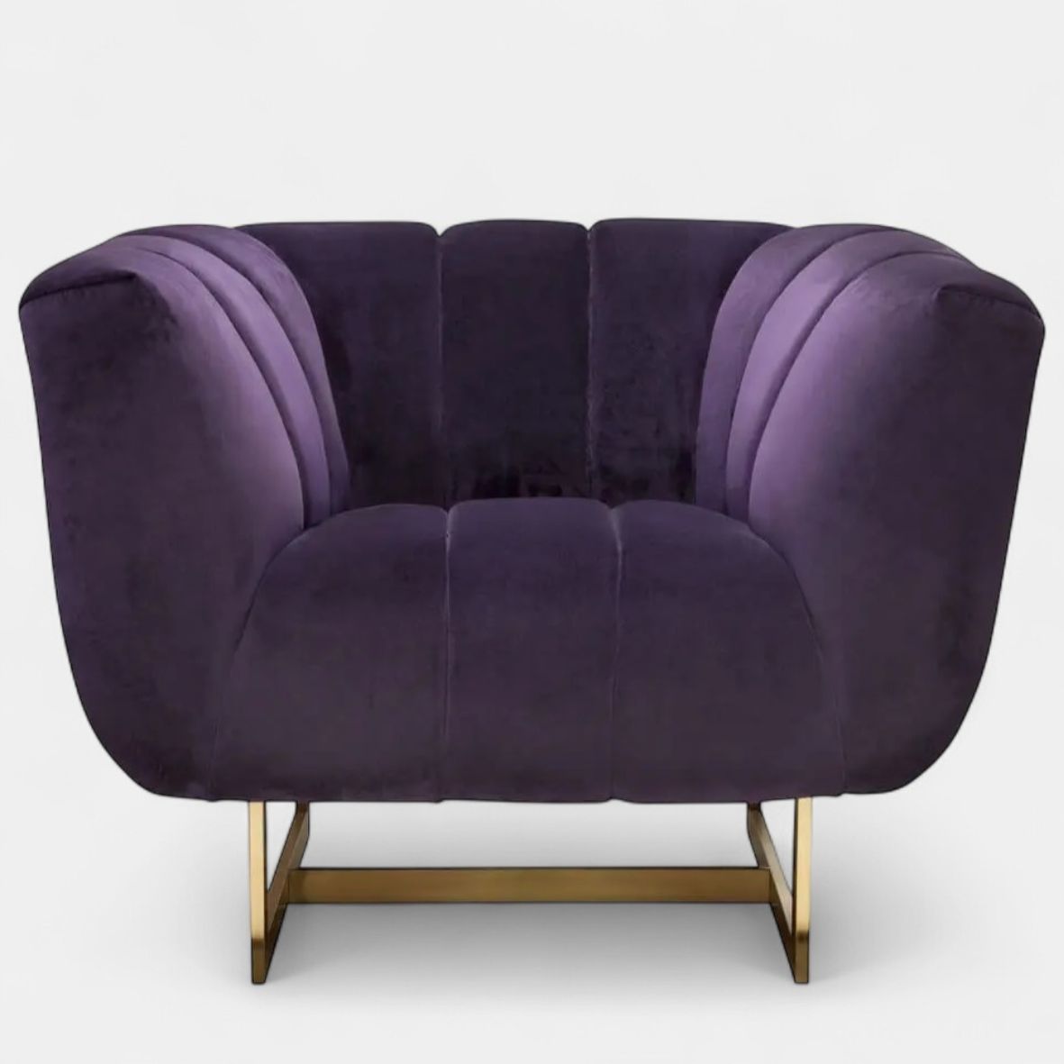 Chelsea Purple Lounge Chair - Glam Party Rentals