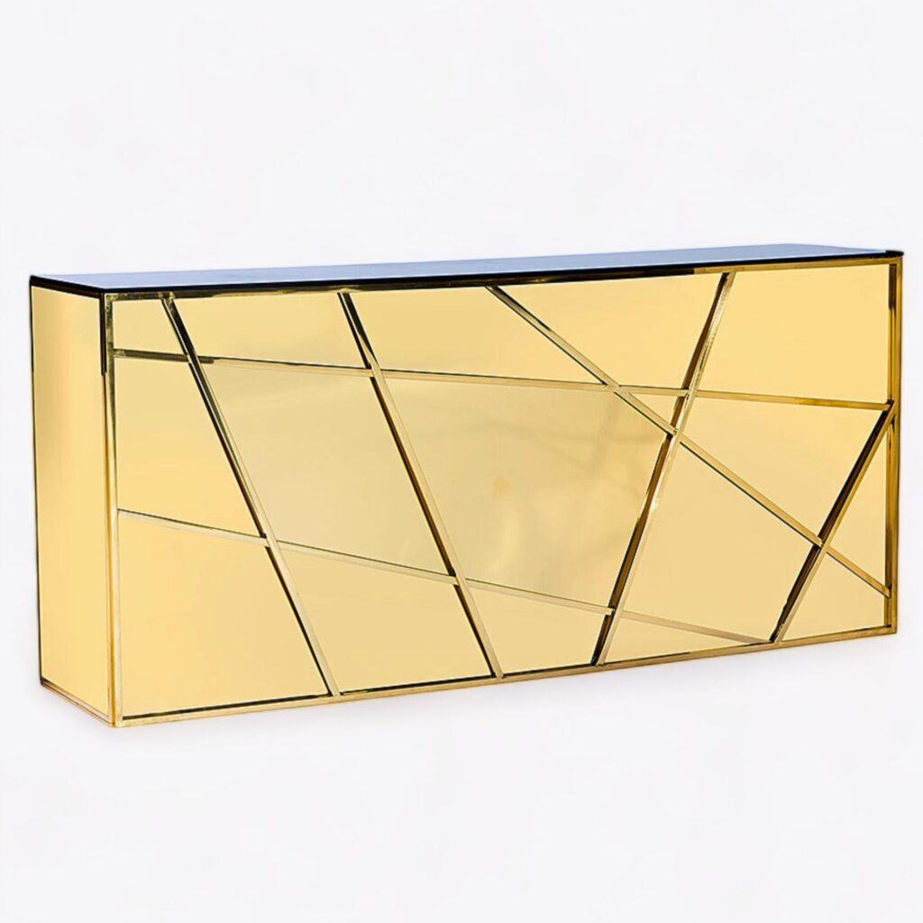 Ultra Modern Gold Bar - Glam Party Rentals